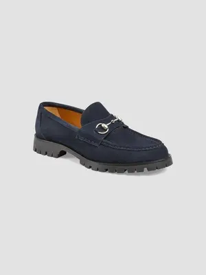 Gucci Sylke Suede Loafers - Blue