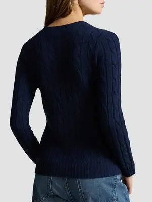 Polo Ralph Lauren Cashmere Cable-knit Crewneck Sweater - Hunter Navy