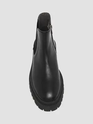 POLLINI M. Leather Ankle Boots