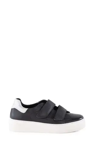 Seychelles Trading Places Platform Sneaker - Black Leather