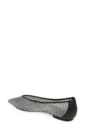 Rebecca Minkoff Crystal Mesh Ballet Flat
