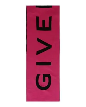 Givenchy Jacquard Logo Scarf - Pink/black