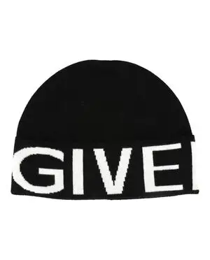 Givenchy Jacquard Logo Beanie - Black/white