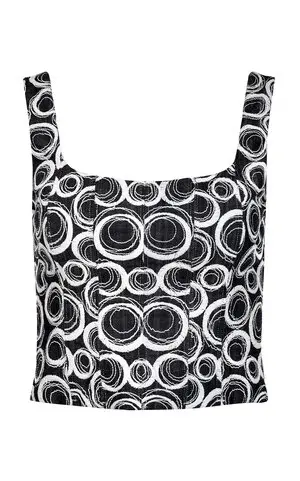 FRANCESCA MIRANDA Madena Printed Corset Top