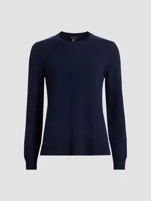 SAKS FIFTH AVENUE Cashmere Crewneck Sweater - Navy Ink