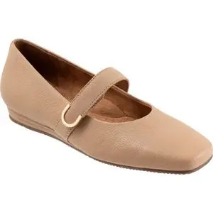 Softwalk Valdivia Mary Jane Flat - Beige