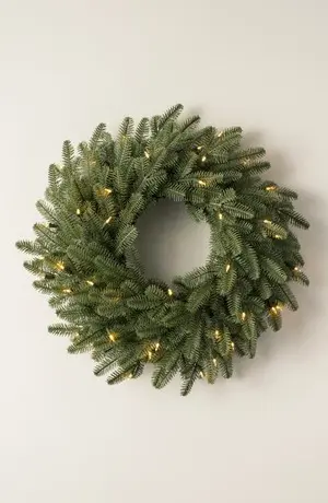 BALSAM HILL Balsam Fir Pre Lit Wreath