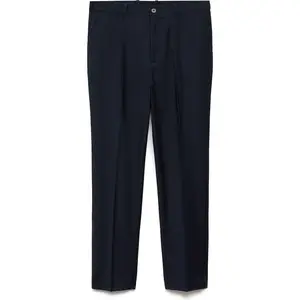 Mango Pleated Slim Fit Trousers