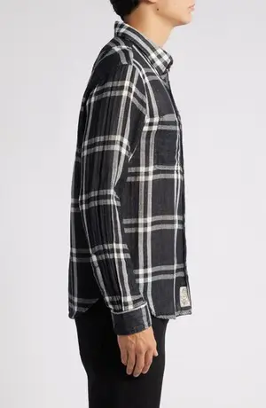 SCHOTT Plaid Double Weave Work Shirt