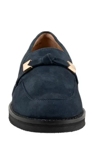 Trotters Femi Loafer - Navy Suede