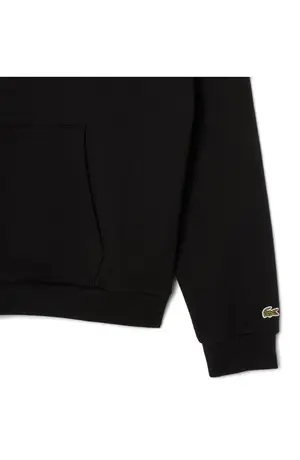 Lacoste Graphic Hoodie Sweatshirt - Black