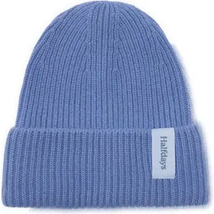 HALFDAYS Halfdays Ribbed Merino Wool Beanie Dusk