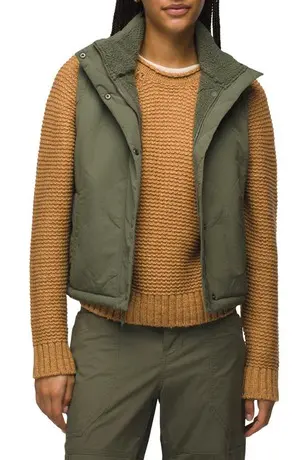 Prana Encinitas Quilted Vest - Rye Green