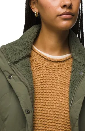 Prana Encinitas Quilted Vest - Rye Green
