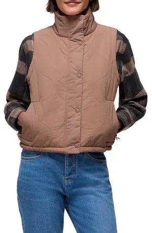 Prana Encinitas Quilted Vest - Shroom