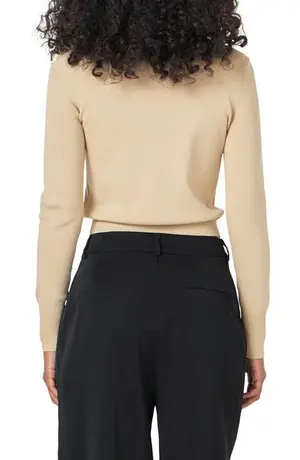 Endless Rose Metallic Crop Sweater