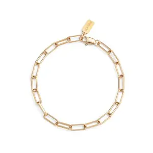 SET & STONES Siena Paper Clip Chain Bracelet - Gold