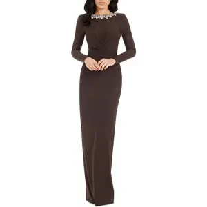 Dress The Population Anne Embellished Column Gown