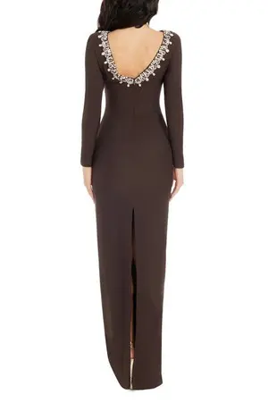 Dress The Population Anne Embellished Column Gown