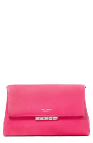 Kate Spade New York Grace Embellished Lock Leather Crossbody Bag
