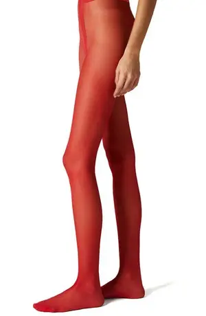 STEMS Avery Microfiber Tights - Red