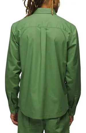 Prana Palisades Ripstop Upf Snap Front Field Shirt - Ivy
