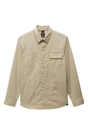 Prana Palisades Ripstop Upf Snap Front Field Shirt - Sandstone