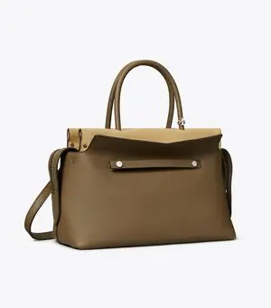 Tory Burch Mercer Pebbled Satchel