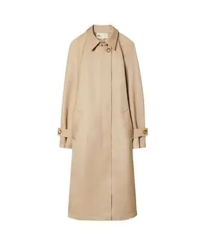 Tory Burch Viscose Trench Coat - Beige