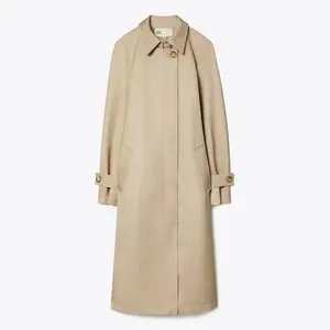Tory Burch Viscose Trench Coat - Beige