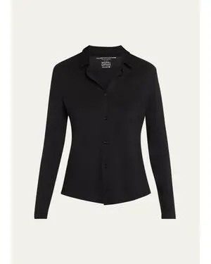Majestic Filatures Soft Touch Button-front Shirt