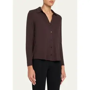 Majestic Filatures Soft Touch Button-front Shirt