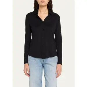 Majestic Filatures Soft Touch Button-front Shirt