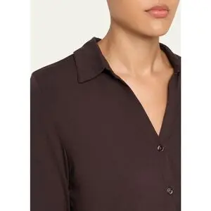 Majestic Filatures Soft Touch Button-front Shirt