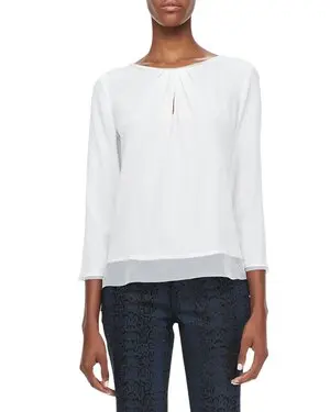 EB DENIM Low-rise Baggy Jeans - White
