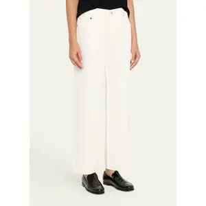 EB DENIM Low-rise Baggy Jeans - White