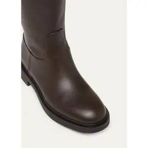 GIANVITO ROSSI Tall Leather Riding Boots - Brown
