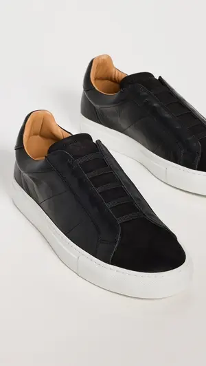 Greats Royale 2.0 Leather Slip-on Sneakers - Black