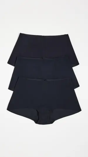 Hanky Panky Breathe Soft Boyshorts 3 Pack - Black