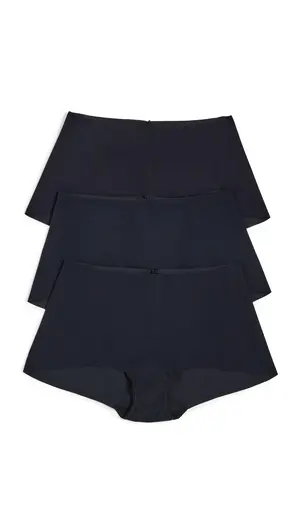 Hanky Panky Breathe Soft Boyshorts 3 Pack - Black