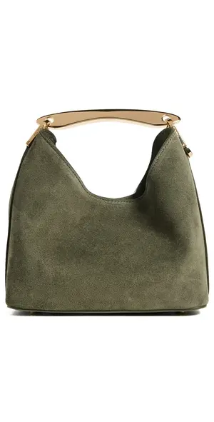 ELLEME Boomerang Small Suede Bag - Khaki Suede