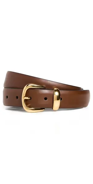 Anderson's Narrow Calf Leather Belt - Taupe Brown
