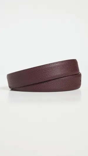 Anderson's Calf Leather Double Fastener Belt - Oxblood