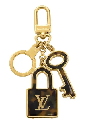 LOUIS VUITTON Porte Cles Confidence Bag Charm - Gold