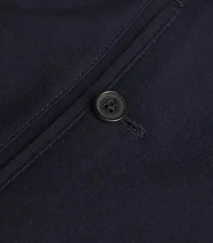 Isaia Wool-cashmere Blend Drawstring Trousers - Navy