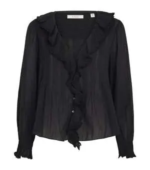 DÔEN Ruffled Hardy Blouse