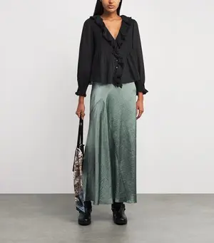 DÔEN Ruffled Hardy Blouse