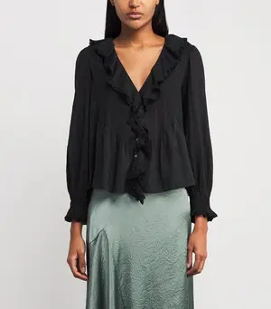 DÔEN Ruffled Hardy Blouse