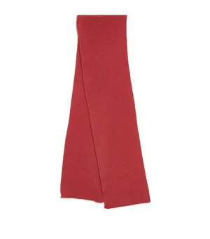LE BONNET Lambswool Classic Scarf Red