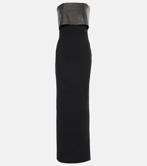 Solace London Embellished Gown - Black